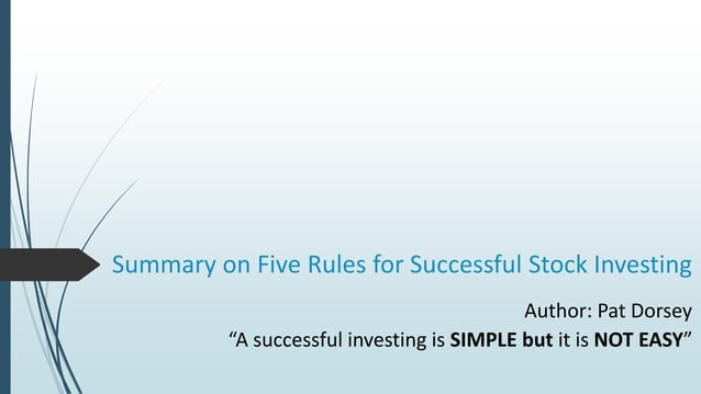 Five Rules for Successful Stock Investing Book.pptx