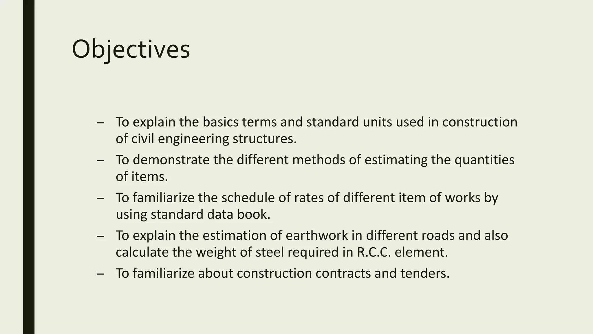1.Cost Estimation of Civil Structures Orientation.pptx