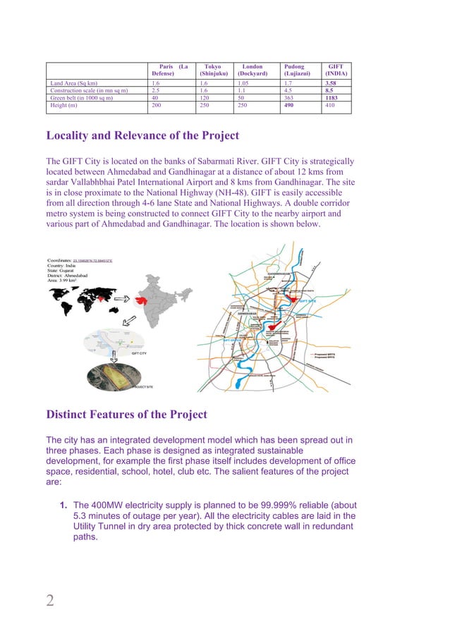 1. Case study report GIFT CITY Assignment 01.pdf | Developmental Sites ...