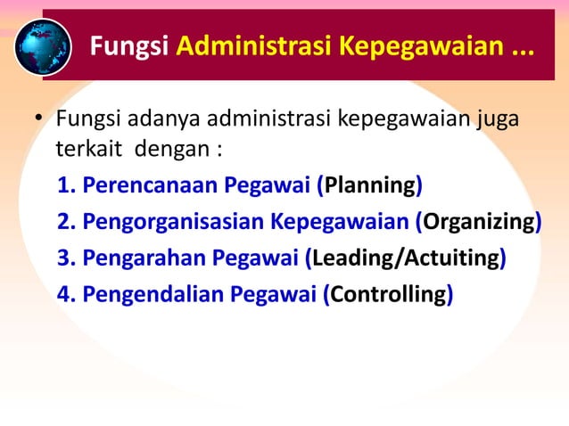 Pengelolaan Administrasi Kepegawaian para Karyawan _Pelatihan "Peran ...