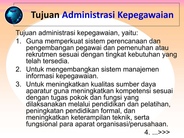 Pengelolaan Administrasi Kepegawaian para Karyawan _Pelatihan "Peran ...