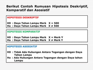 Penelitian dan Statistik | PPTX