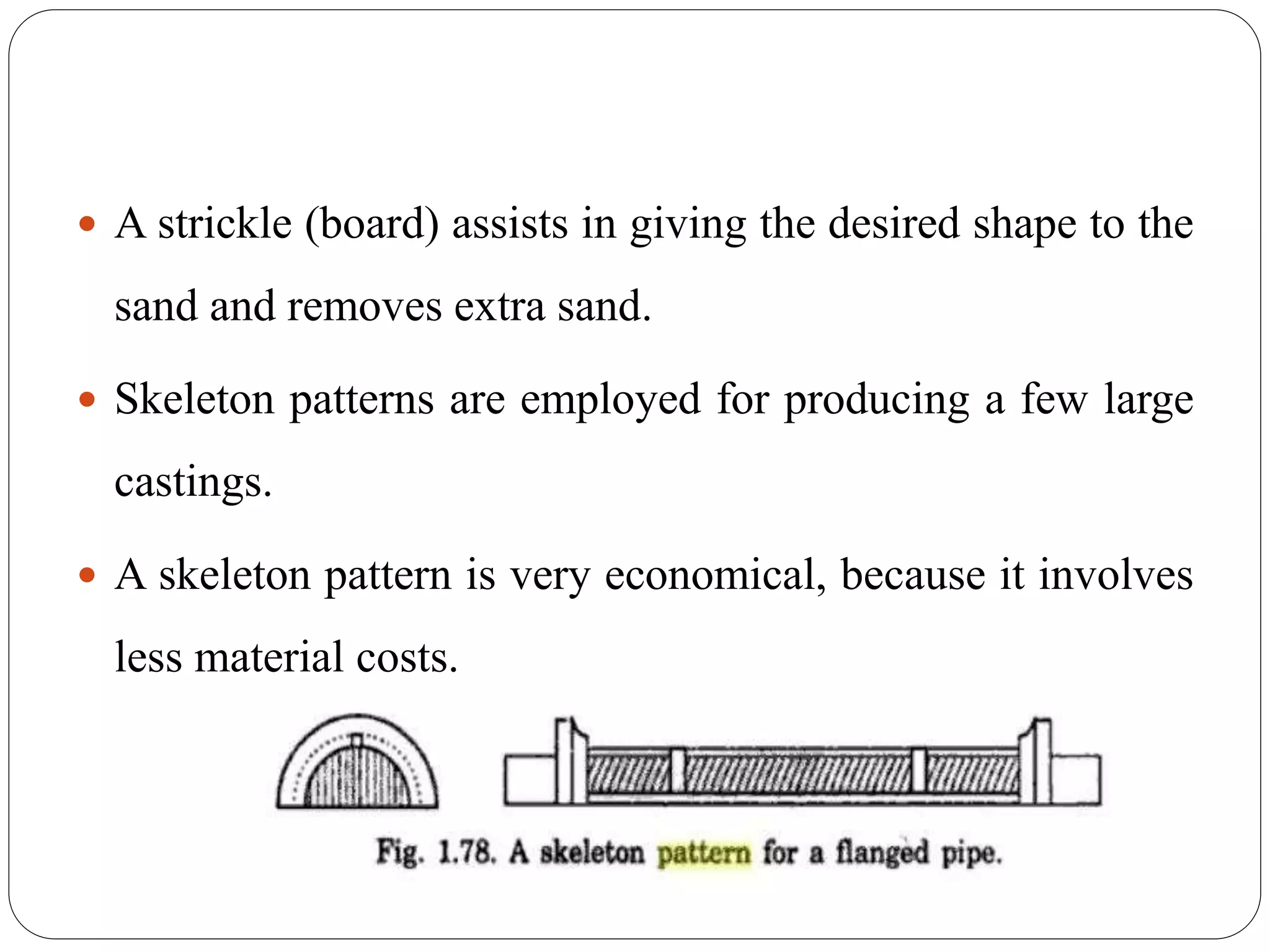 Types of patterns in sand casting | PPTX