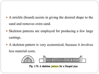 Types of patterns in sand casting | PPTX
