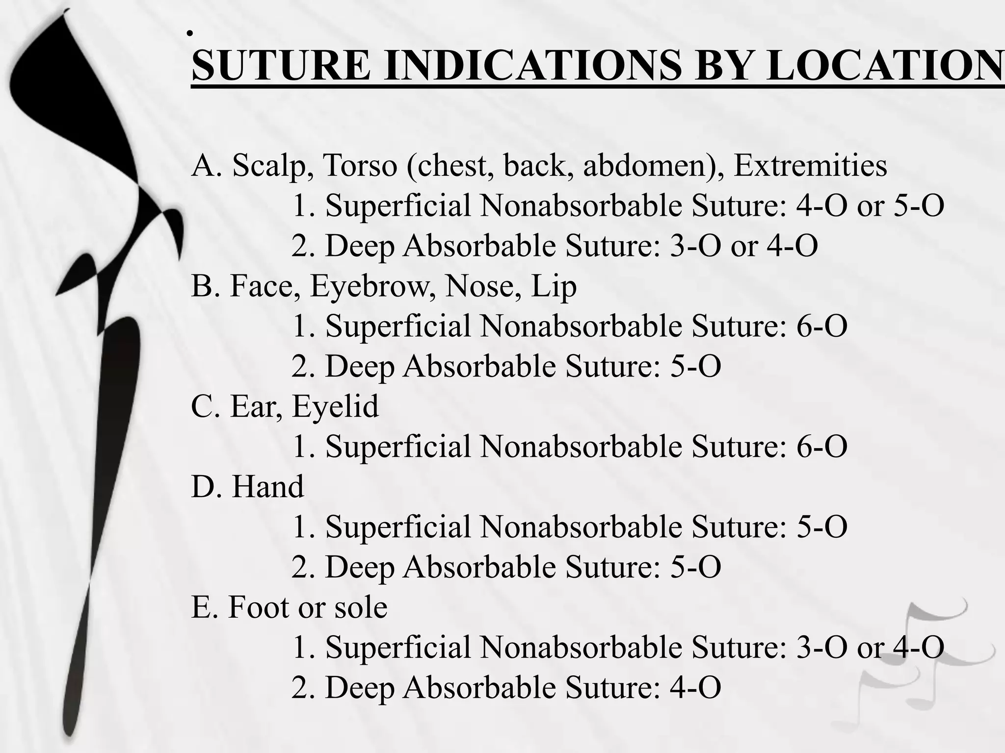 1.suture material.pptx | First Aid | Injuries