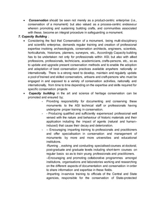 Decoding and Revisiting the National Policy on Heritage conservation | DOCX