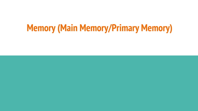Computer System Overview Class XI CS | PPTX | Computing | Technology ...