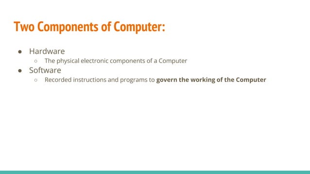 Computer System Overview Class XI CS