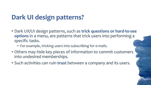 What are UI Patterns? | PPT