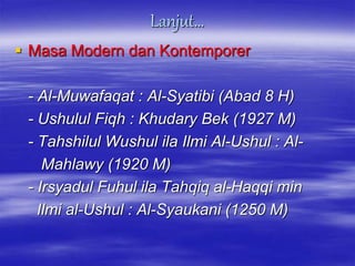 1. USHUL FIQIH sejarah perkembangan.ppt