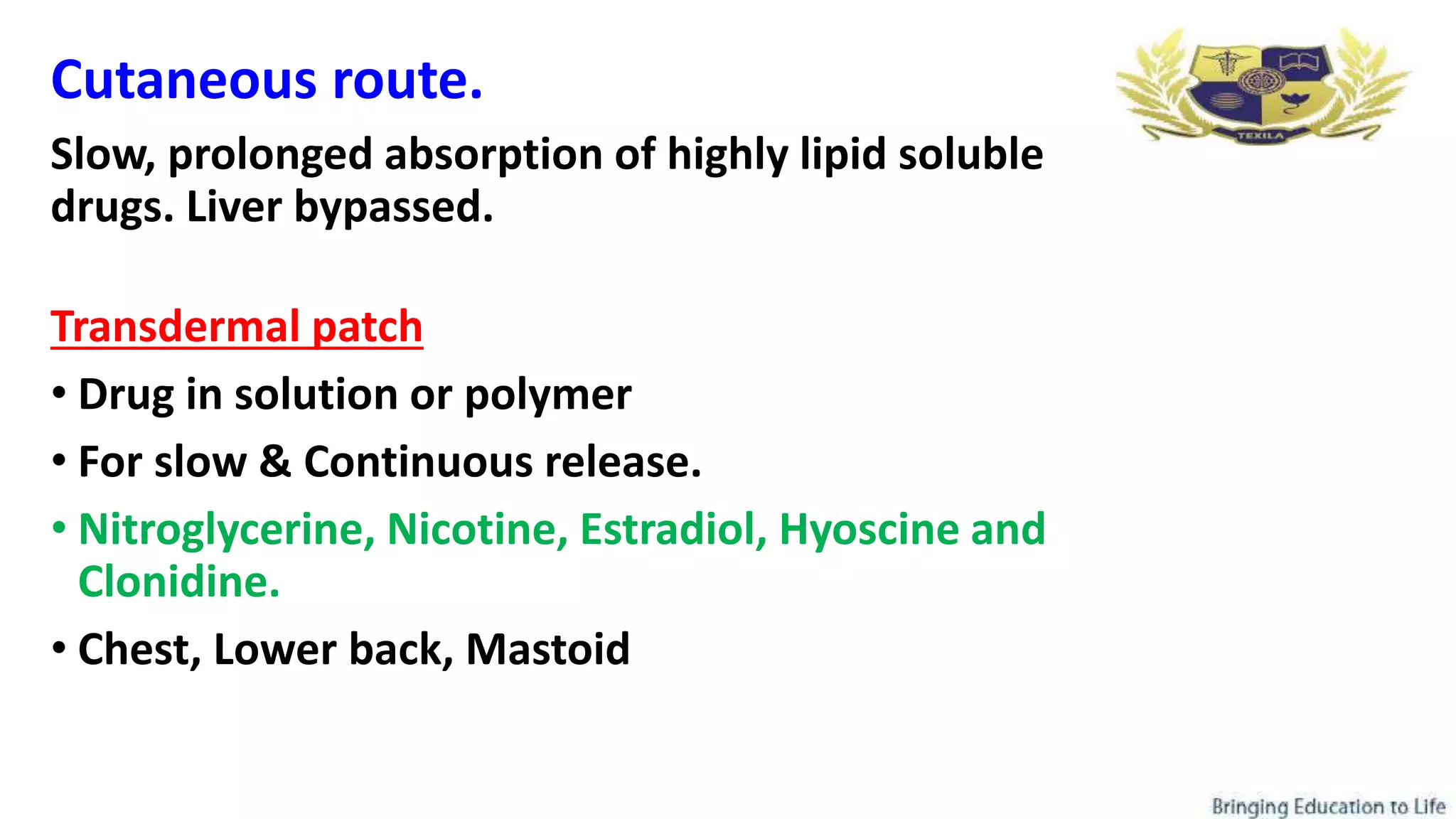 1. Introduction to Pharmacology and Routes of Drug administration.ppt