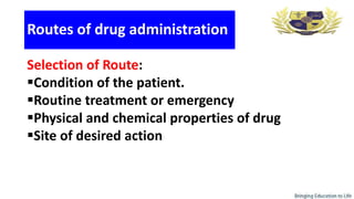 1. Introduction to Pharmacology and Routes of Drug administration.ppt