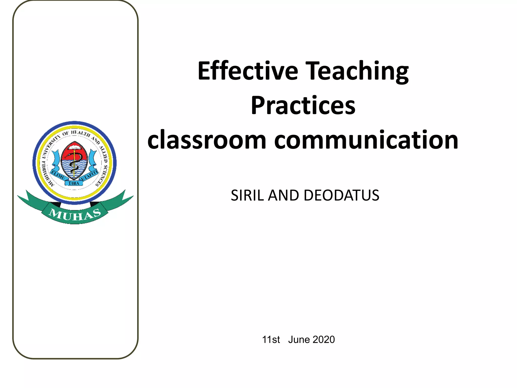 1. Classroom Communication.ppt