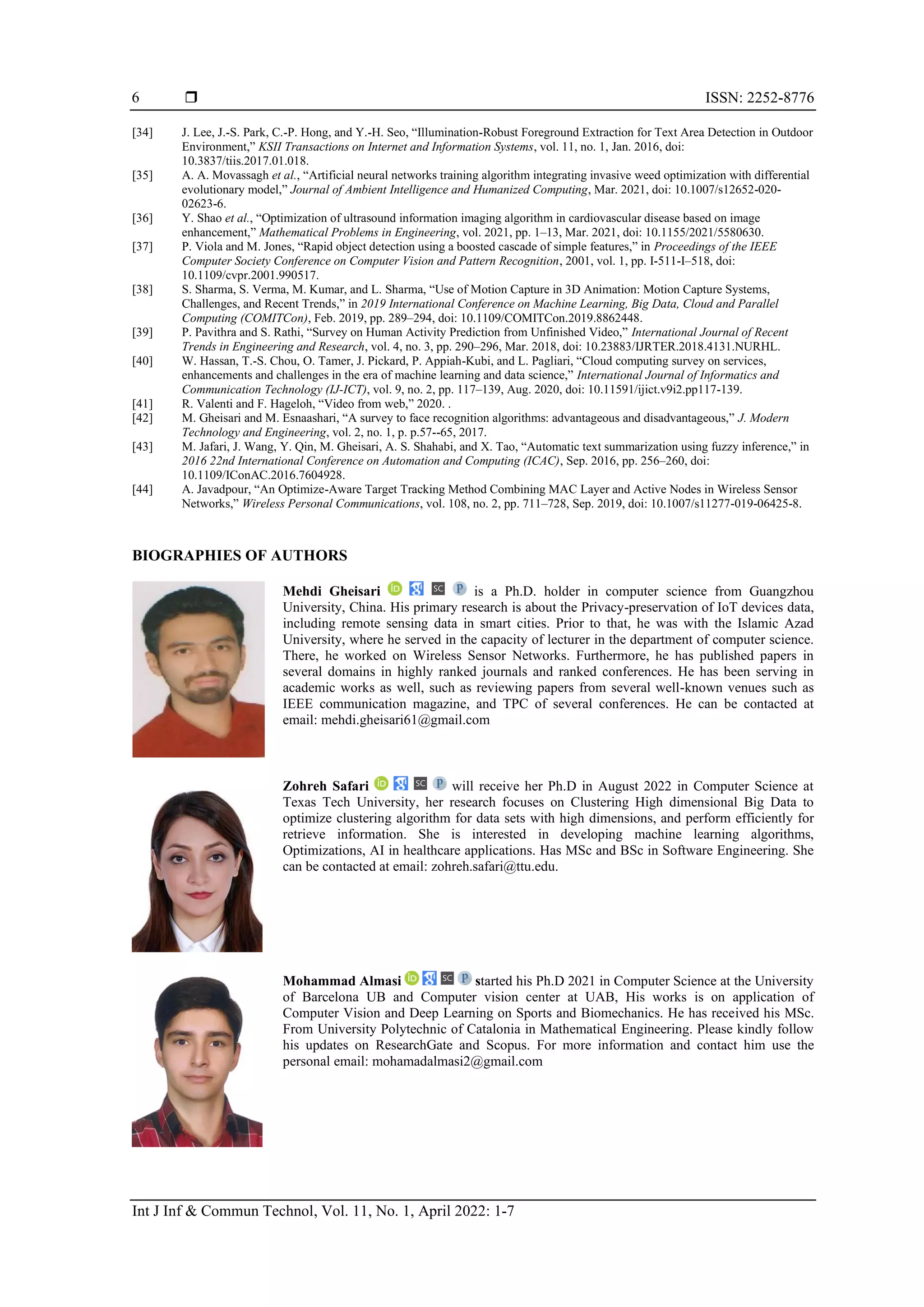 A novel enhanced algorithm for efficient human tracking | PDF