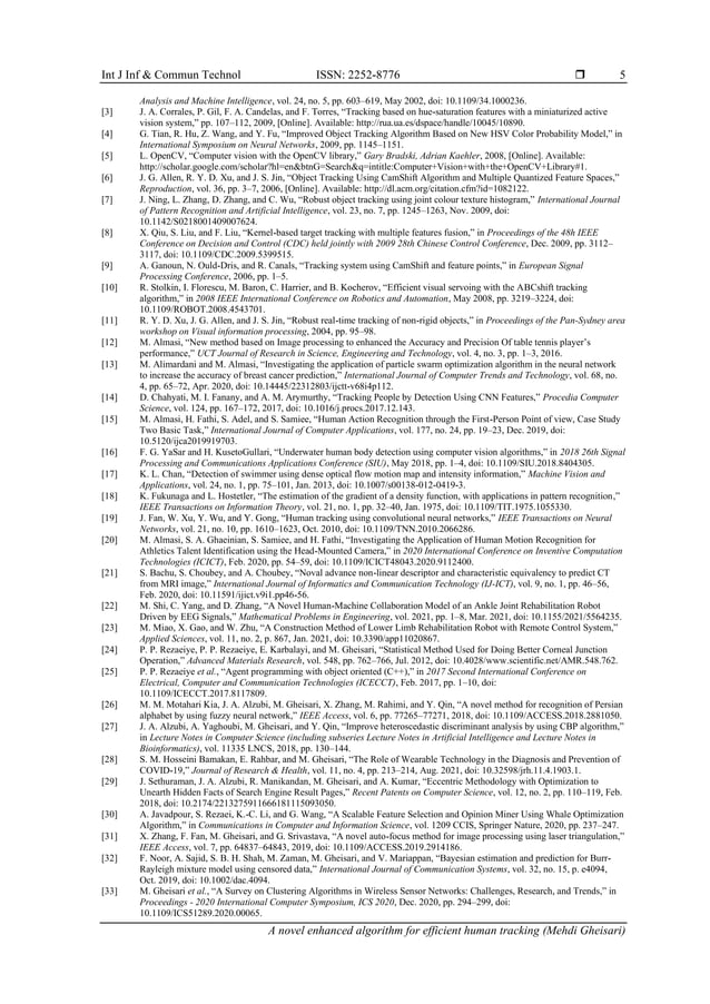 A novel enhanced algorithm for efficient human tracking | PDF | Cameras and Camcorders ...
