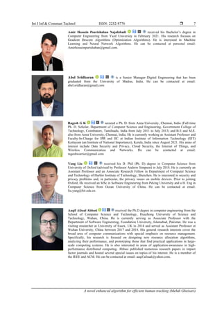 A novel enhanced algorithm for efficient human tracking | PDF | Cameras and Camcorders ...