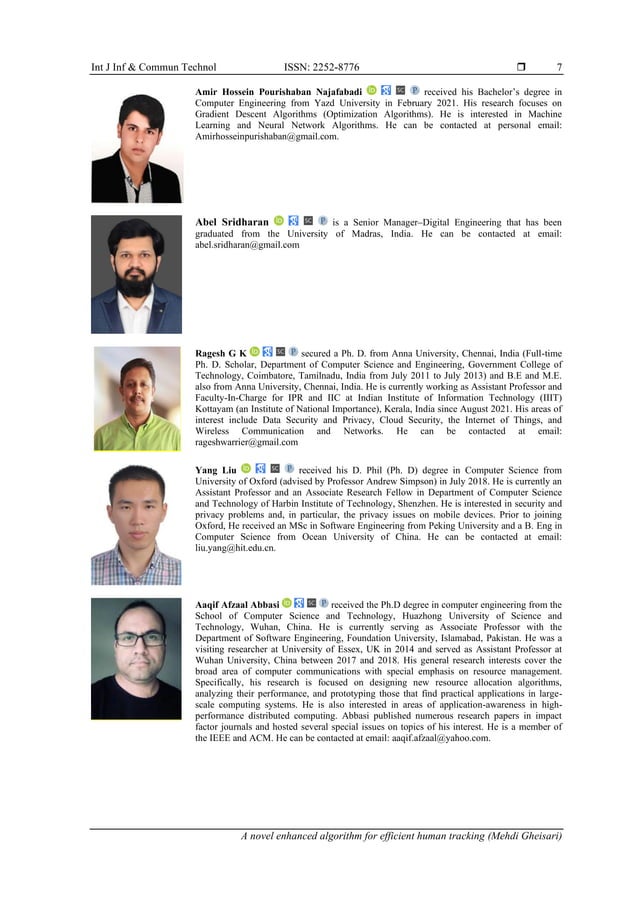 A novel enhanced algorithm for efficient human tracking | PDF | Cameras and Camcorders ...