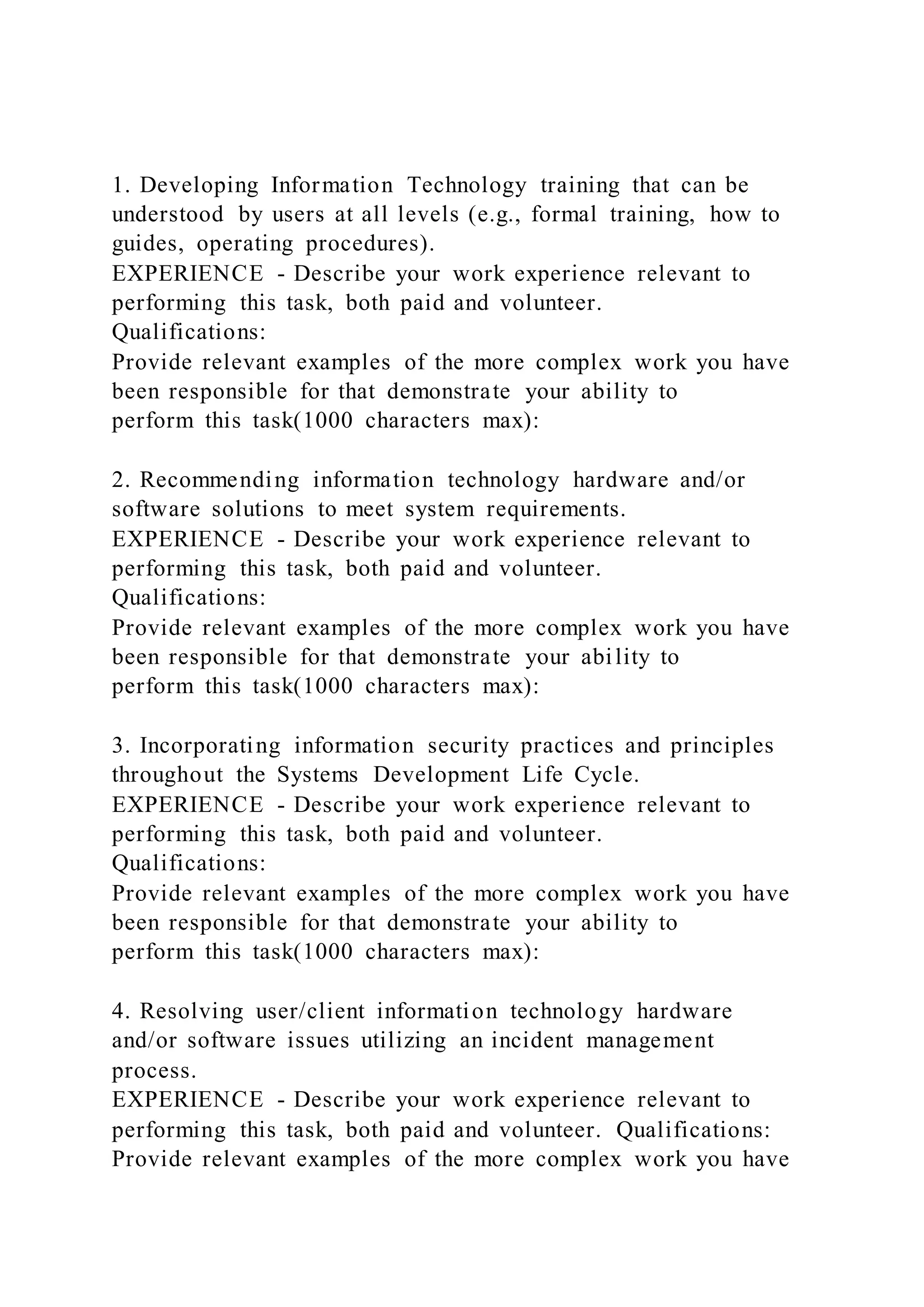 1. Developing Information Technology training that can be understo | DOCX