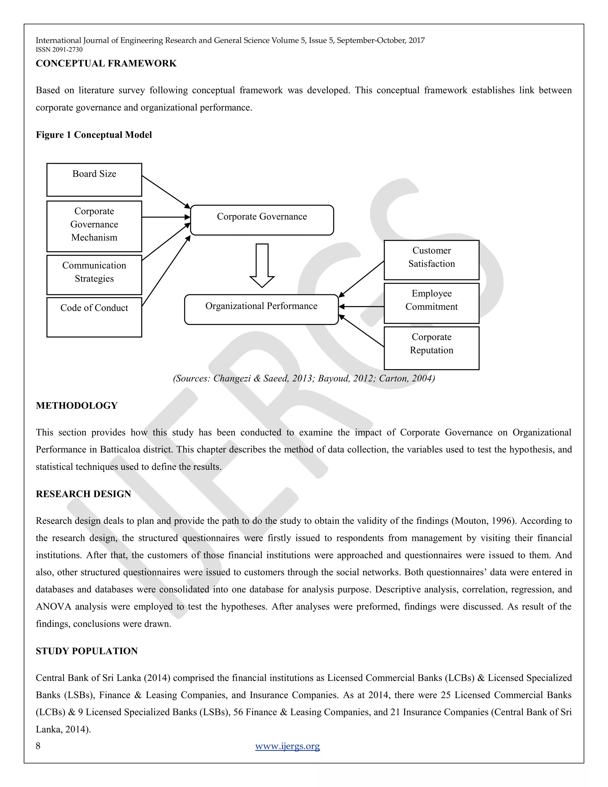 Impact of Corporate Governance on Organizational Performance | PDF