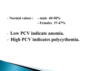 1. HEMATOLOGY (1) | PPTX