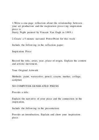 1.Write a one-page reflection about the relationship between you | PDF