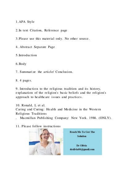 1.APA Style2.In text Citation, Reference page3.Please use th | PDF