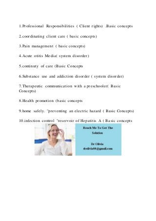 1.Professional Responsibilities ( Client rights) .Basic concepts | DOCX