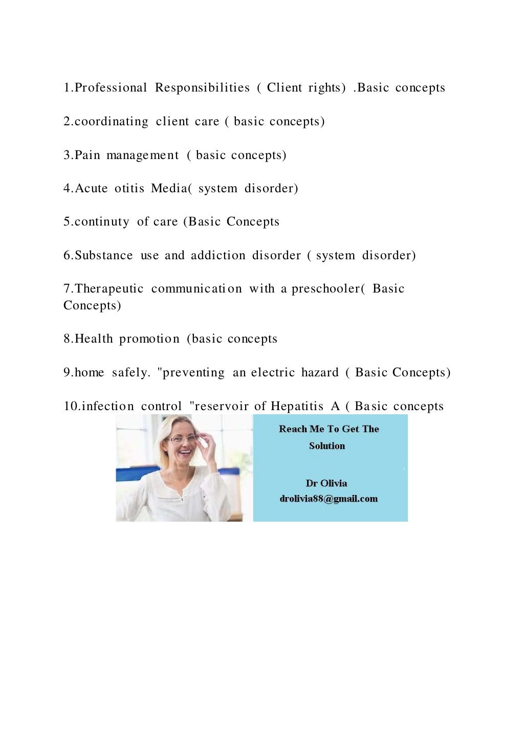 1.Professional Responsibilities ( Client rights) .Basic concepts | DOCX