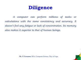 1.1.6 Characteristics of Computer | PPT