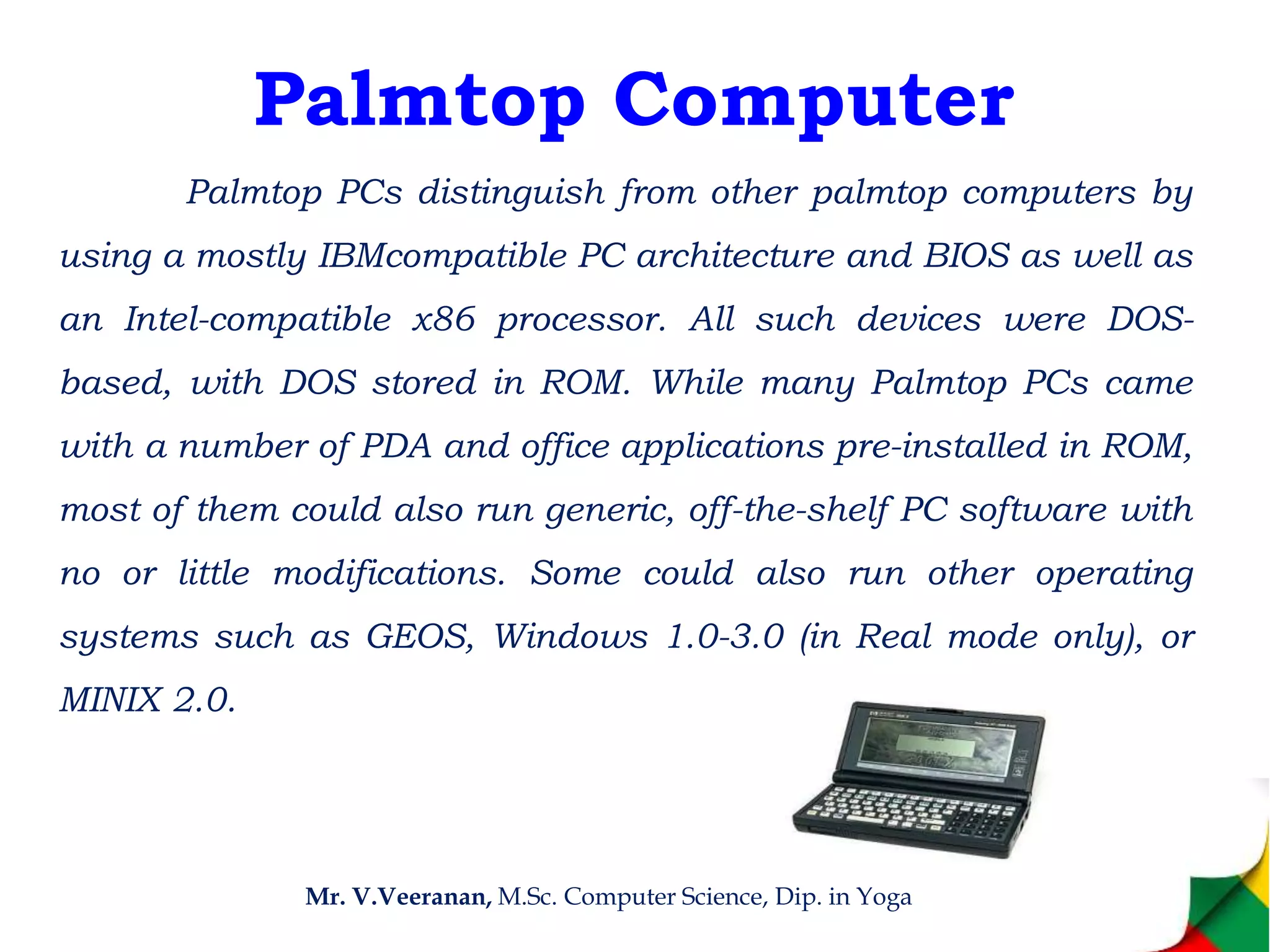 118 Types Of Computer And 1182 Classification Of Computers On The Basis Of Sizeppt