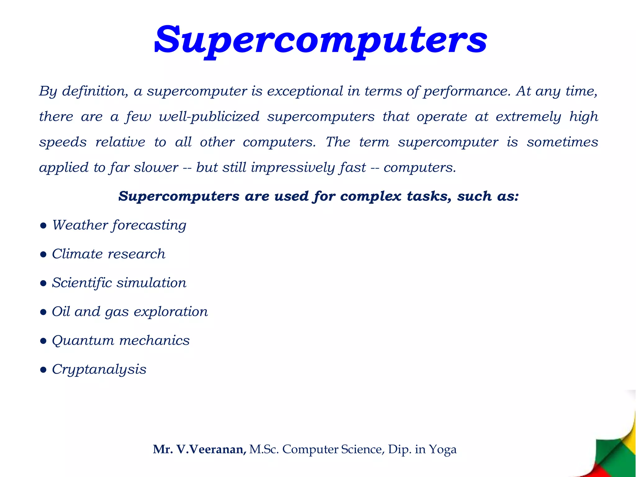 1.1.8 Types of computer & 1.1.8.2 Classification of Computers on the basis of Size.ppt