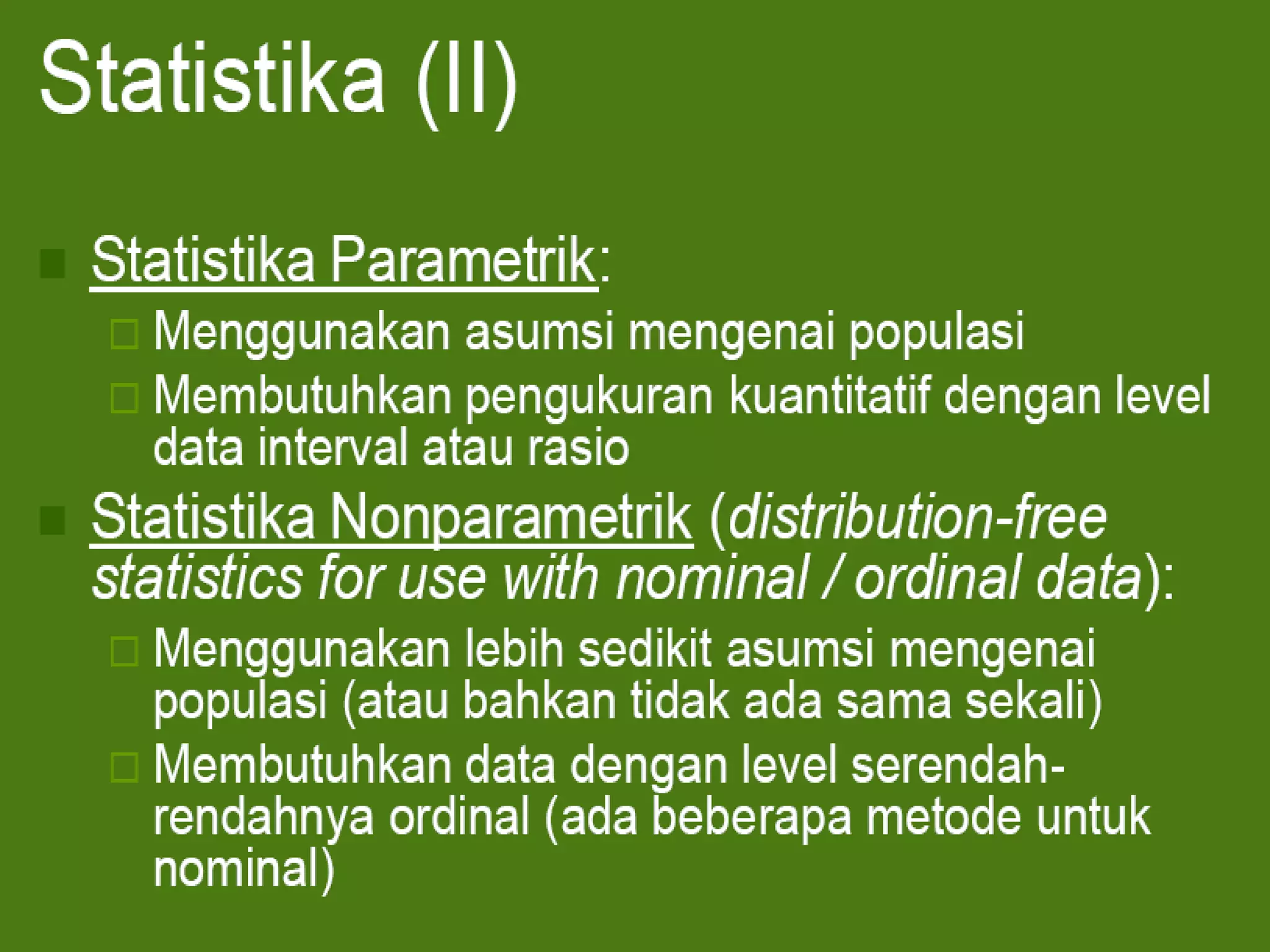 PENGERTIAN DAN PENGGUNAAN STATISTIK .ppt