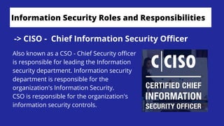 Contrast & Compare & Contrast Information Security Roles | PDF