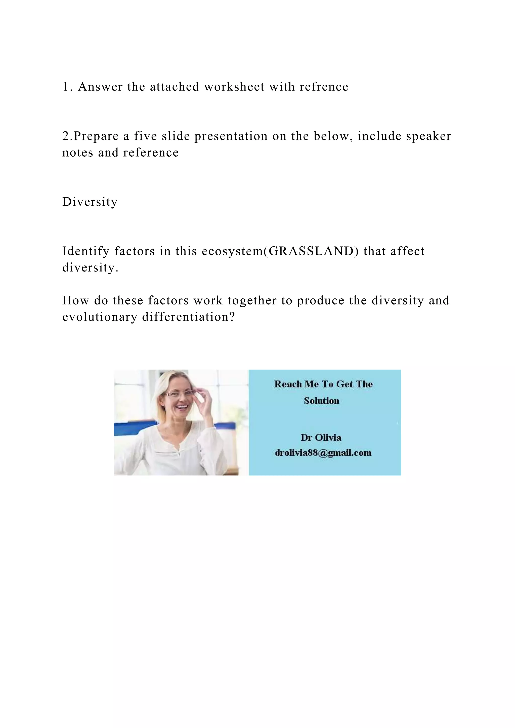 1. Answer the attached worksheet with refrence2.Prepare a five | DOCX