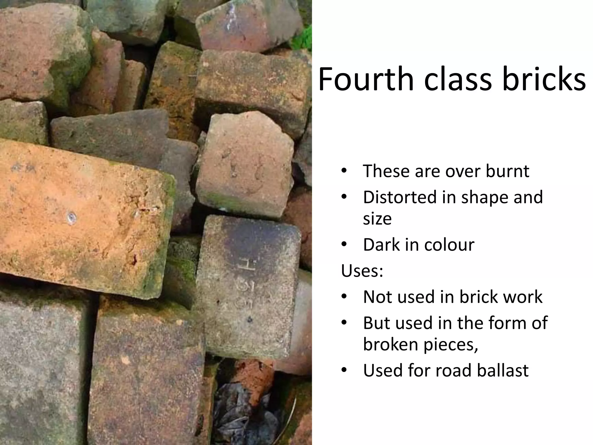 CLASSIFICATION AND CHARACTERISTICS OF BRICK | PPTX