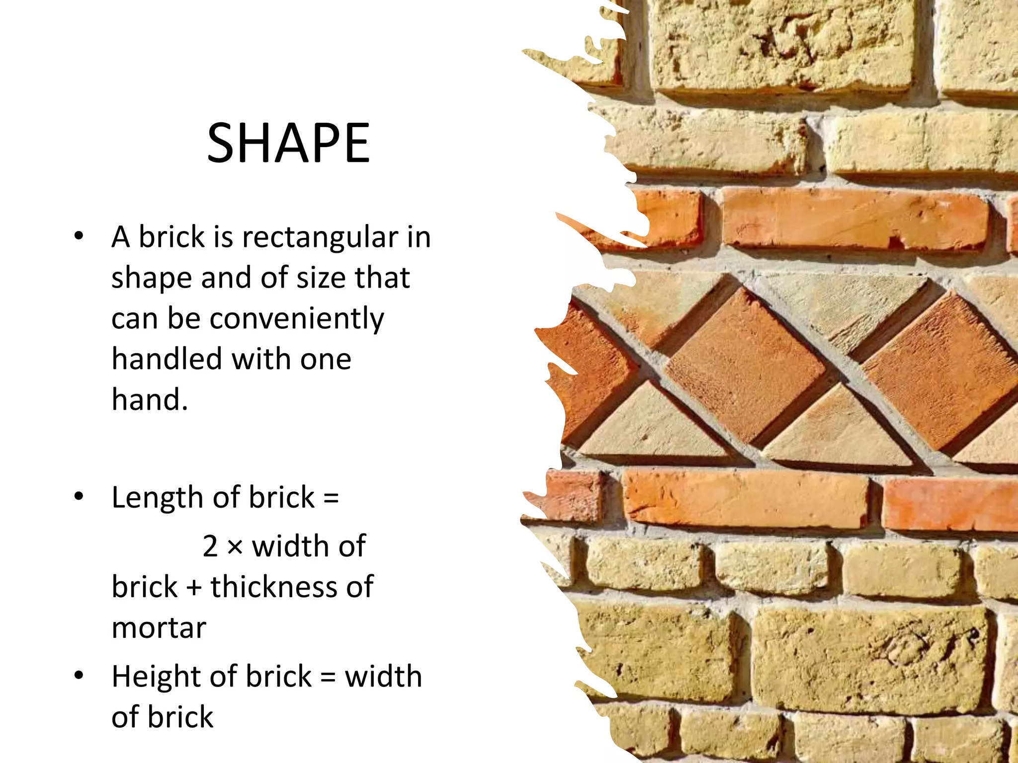 CLASSIFICATION AND CHARACTERISTICS OF BRICK | PPTX