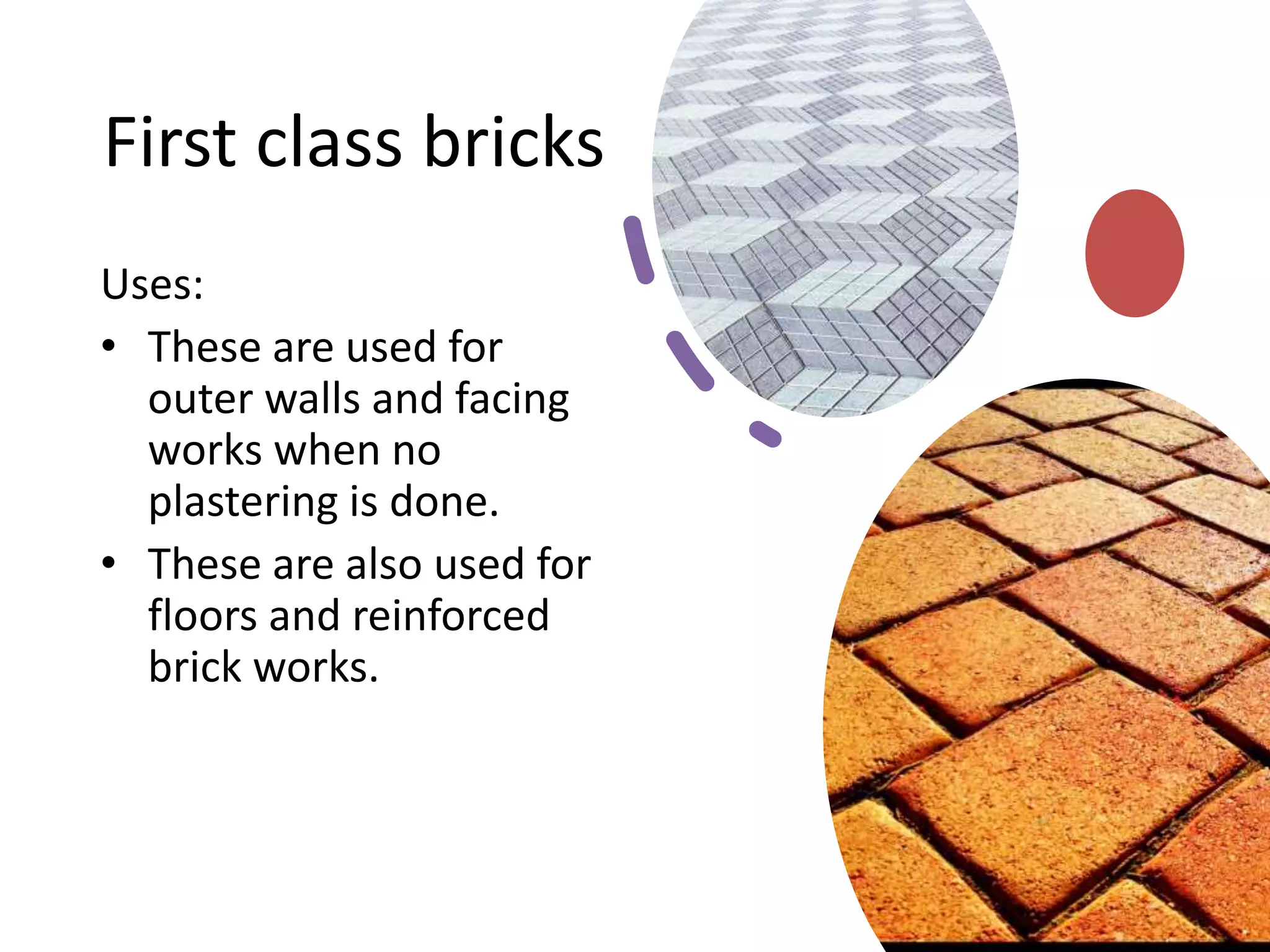 CLASSIFICATION AND CHARACTERISTICS OF BRICK | PPTX