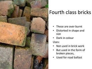 CLASSIFICATION AND CHARACTERISTICS OF BRICK | PPTX