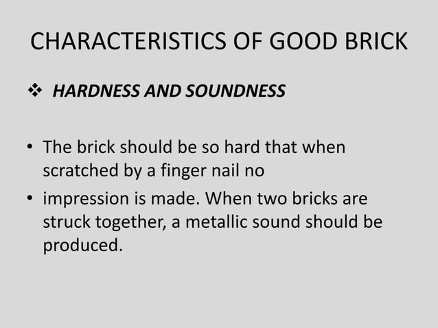 Classification And Characteristics Of Brick Pptx Geology Science