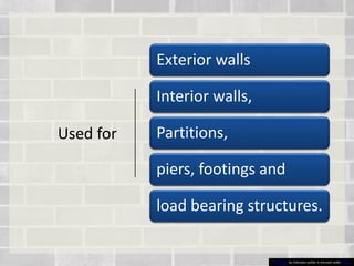 CLASSIFICATION AND CHARACTERISTICS OF BRICK | PPTX
