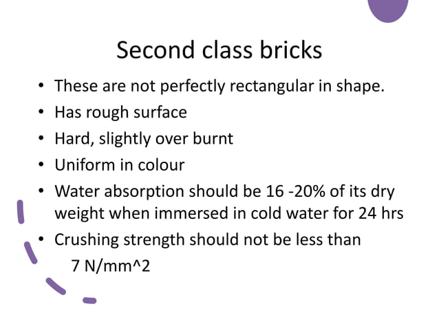 Classification And Characteristics Of Brick Pptx Geology Science