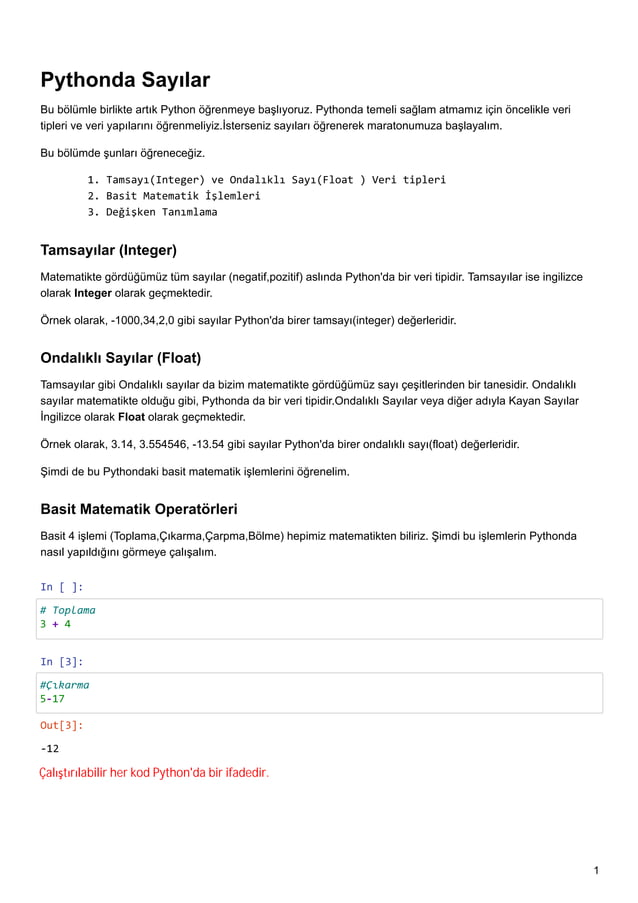 1. Pythonda Sayılar.pdf