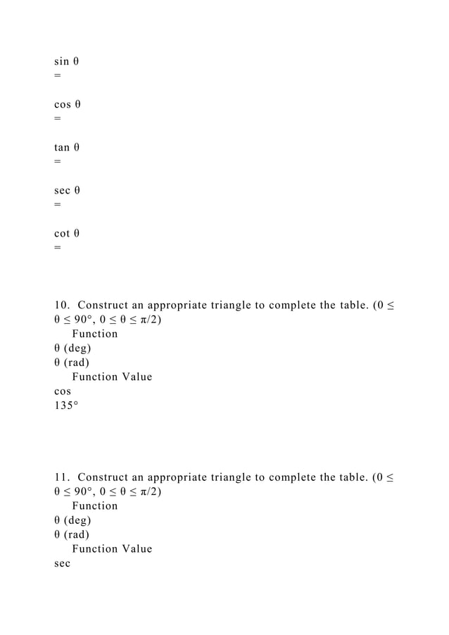 1. Match the right triangle definition with its trigonometric fu.docx