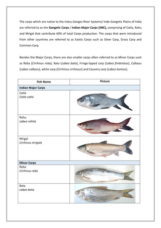 FISH AND FISHERIES OF INDIA | PDF