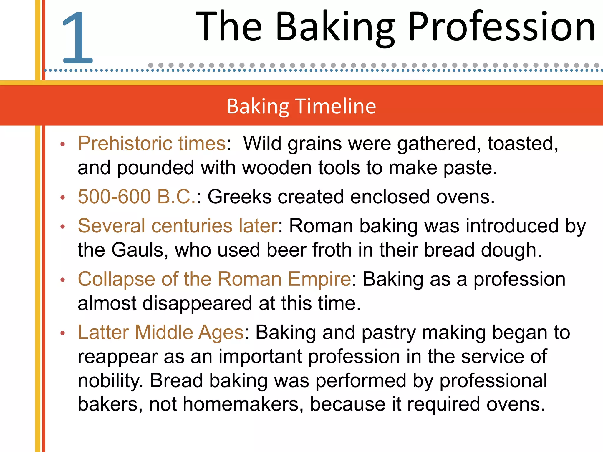 the baking profession | PPT