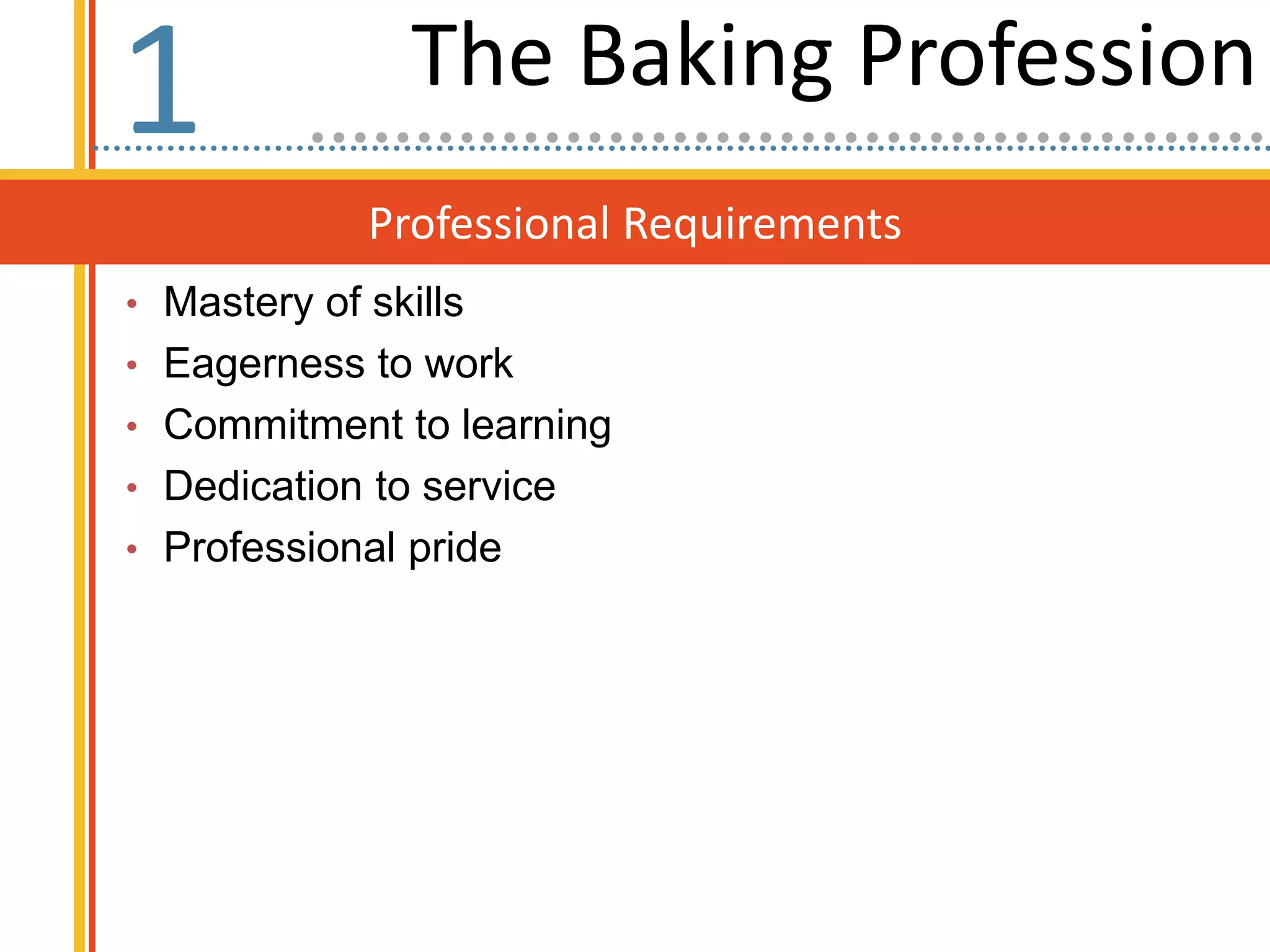 the baking profession | PPT