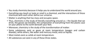 1. Introduction to Chemistry and history of chemistry.pptx