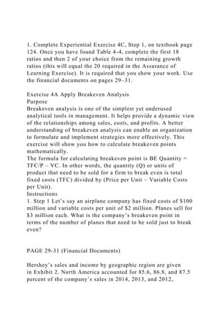 1. Complete Experiential Exercise 4C, Step 1, on textbook page 124.docx