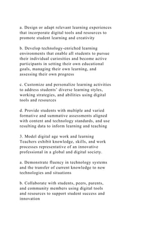 1. Facilitate and inspire student learning and creativity.docx