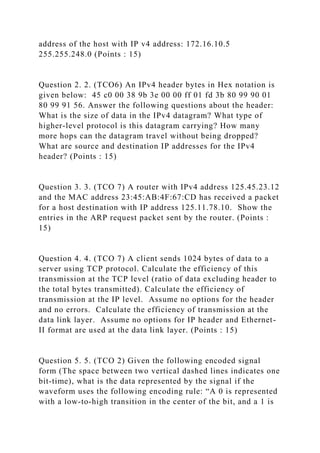 1. (TCO 6) An address that identifies an application at the trans.docx